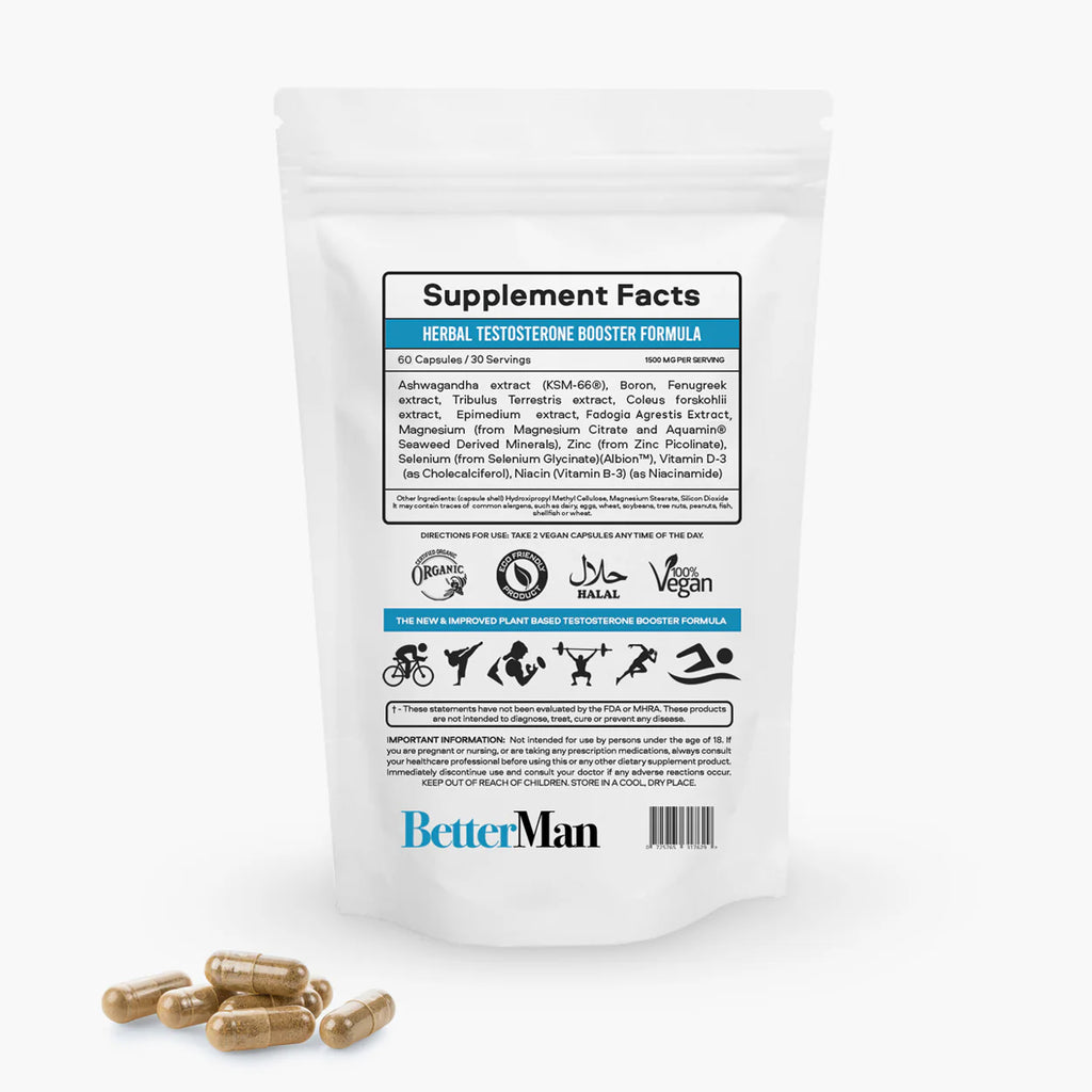 Best Natural & Herbal Testosterone Booster UK - BetterMan Labs